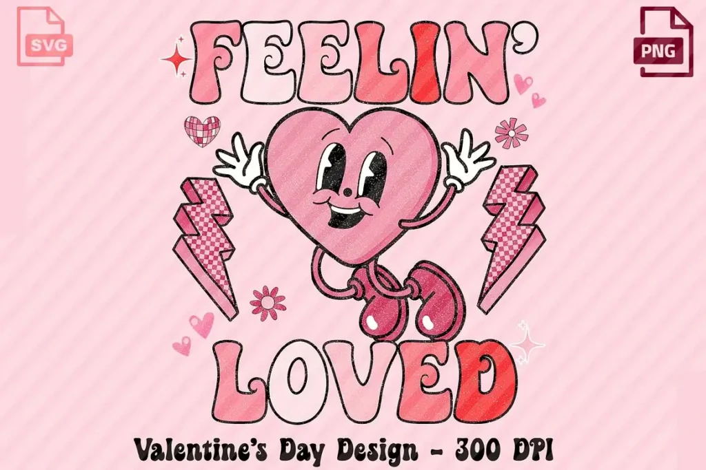 Feeling Loved SVG PNG Design