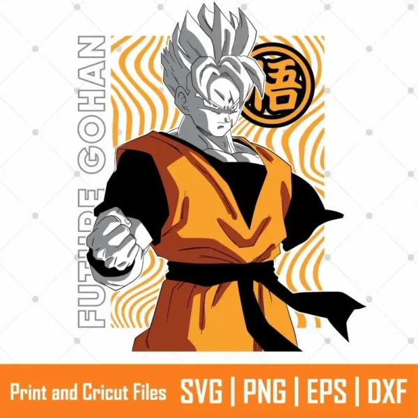 Future Gohan Anime SVG